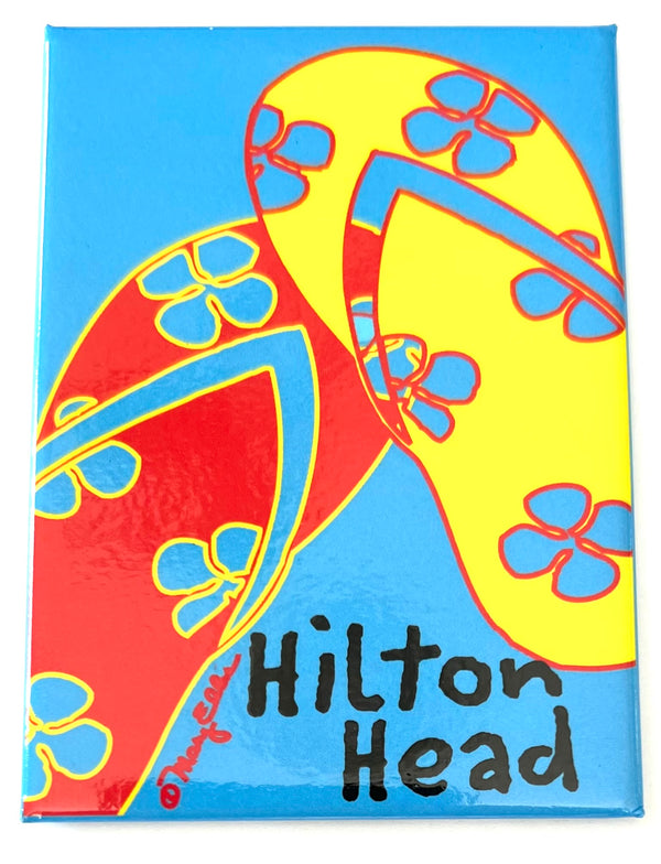 Hilton Head South Carolina Flip Flop Magnet - Fifth Avenue Manufacturers