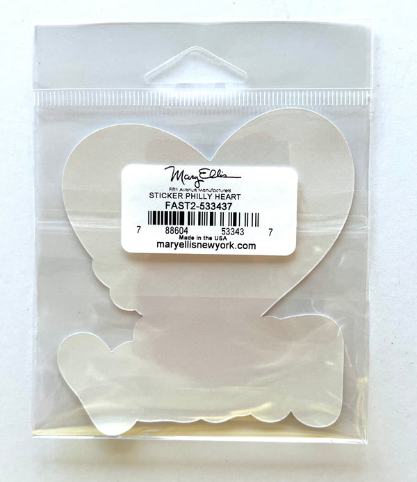 Philadelphia Sticker Heart - Fifth Avenue Manufacturers