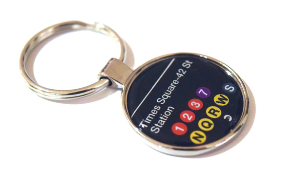 MTA Times Square Subway NY Dome Keychain - Fifth Avenue Manufacturers