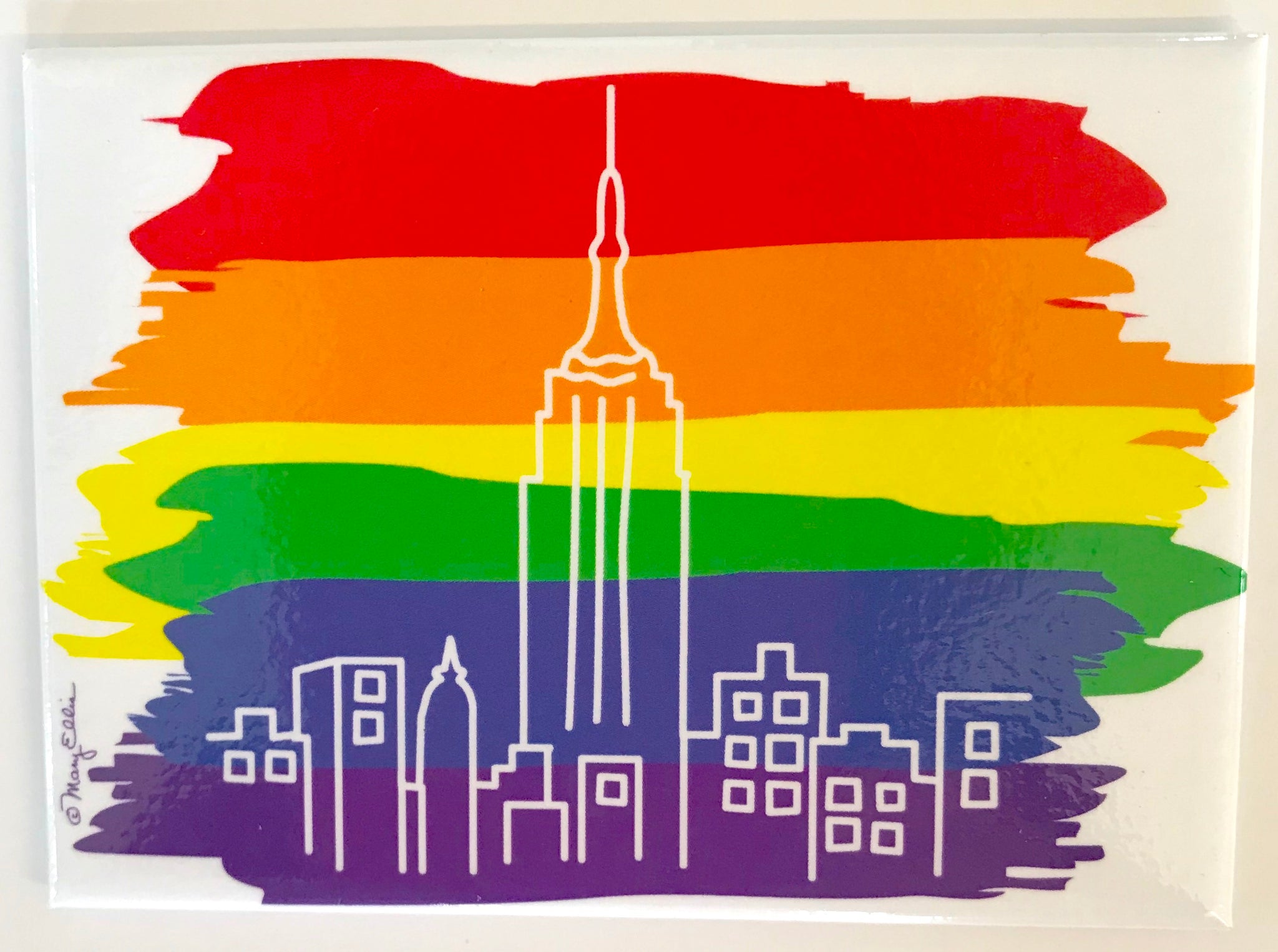 Rainbow Pride Flag Heart Magnet - Fifth Avenue Manufacturers