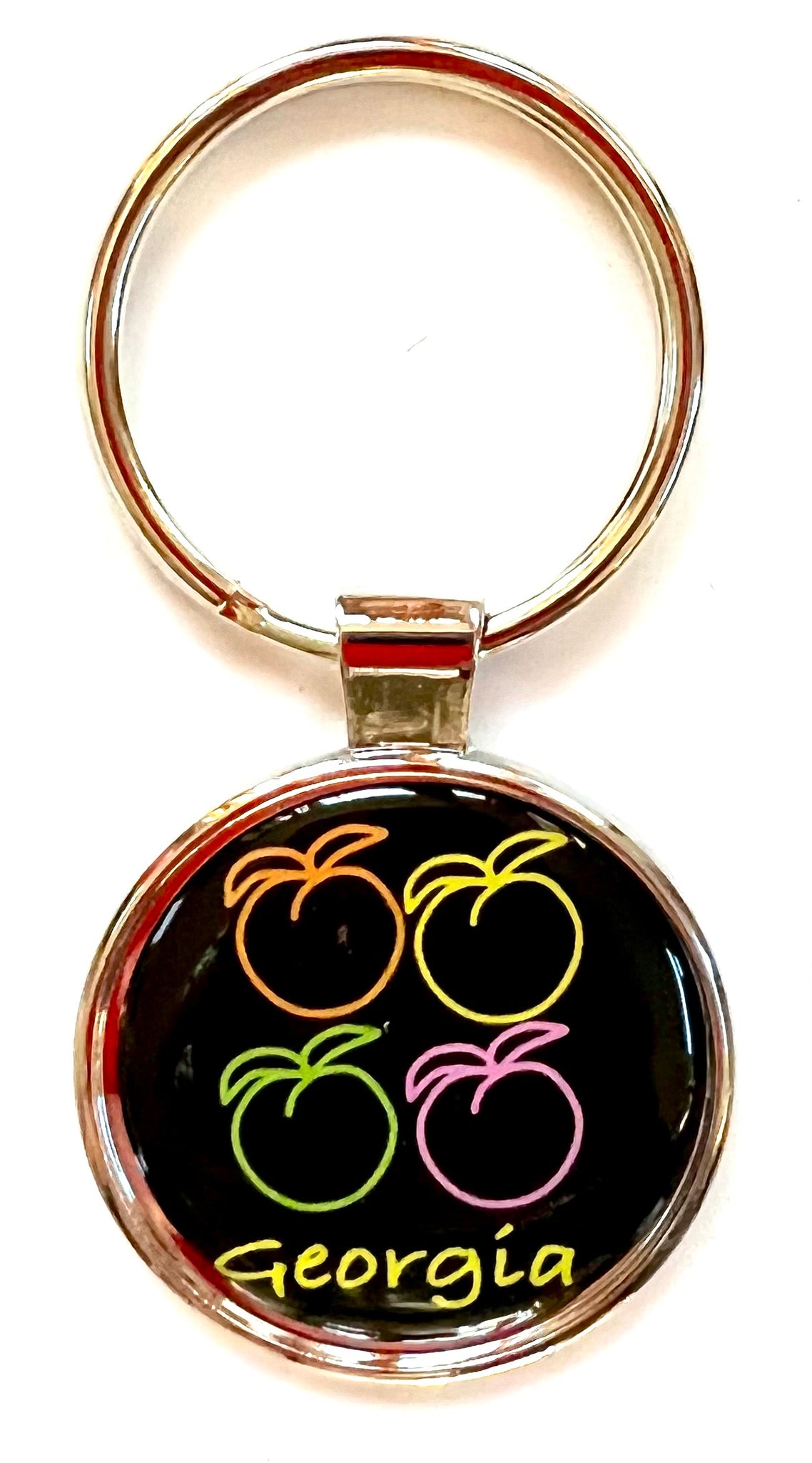 Atlanta Georgia Keychain 4 Peaches - Fifth Avenue Manufacturers