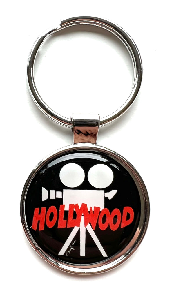 Los Angeles Keychain Hollywood Camera - Fifth Avenue Manufacturers